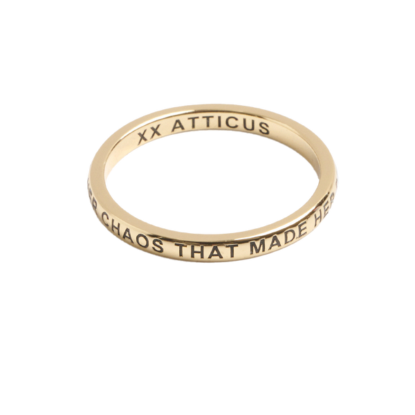 Beautiful Chaos Ring - Gold – Atticus Poetry Official Store